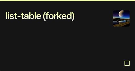 List Table Forked Codesandbox List Table Forked Codesandbox