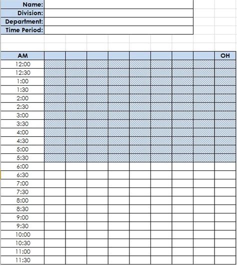 Professional Daily Time Study Spreadsheet Excel Excel TMP