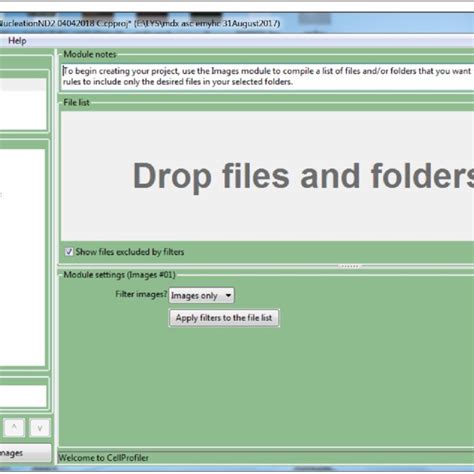 CellProfiler Version 2 2 0 Interface A The Pipeline Panel Consists Download Scientific