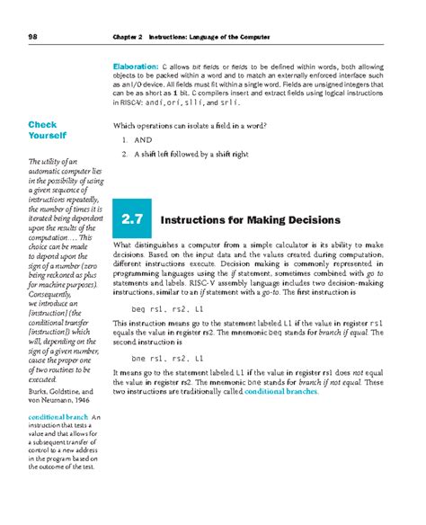 Risc V Assembly Language Decision Making And Loop Instructions 98