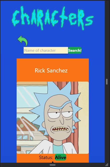 GitHub Guivargas RickAndMorty Do You Like Rick And Morty With This Full Responsive App You