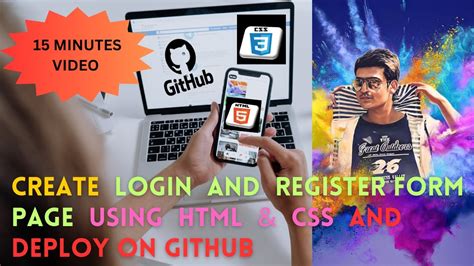 Login Sign In And Register Sign Up Form Page Using Html And Css How To Deploy On Github