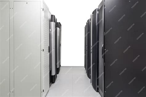 Premium Photo Server Room Networking Concept