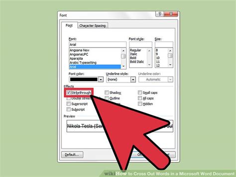 How To Cross Out Words In A Microsoft Word Document 6 Steps