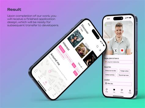 Dating Mobile App UX UI Design Wireframing Clickable Prototyping Upwork