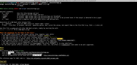 Welcome To Ansicolortagss Documentation Ansicolortags Documentation Public Documentation