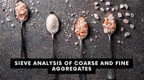 Sieve Analysis Of Coarse And Fine Aggregates Construction How