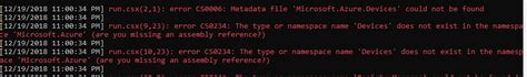 Metadata File Microsoft Azure Devices Could Not Be Found Issue Azure Azure Iot Sdk