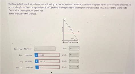 Solved The Triangular Loop Of Wire Shown In The Drawing Chegg Com
