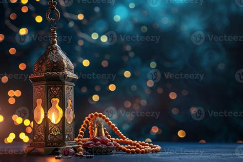 Ai Generated Aladdin Lamp Of Wishes Dates Muslim Lantern And Prayer