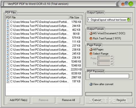 VeryPDF PDF To Word OCR Converter Download Softpedia