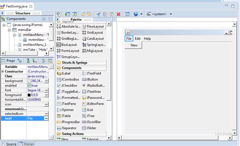 Creating A Swing App With Eclipse Window Builder Stack Overflow