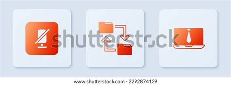 Set Cloud Storage Document Folder Mute Stock Vector Royalty Free 2292874139 Shutterstock