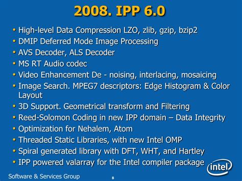 PPT Intel IPP Integrated Performance Primitives PowerPoint Presentation ID