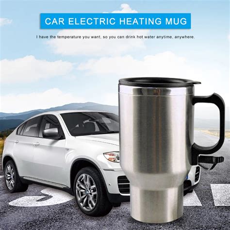 450ml Auto Car Electric Cup Stainless Steel Vacuum Flask Thermos Mug ...
