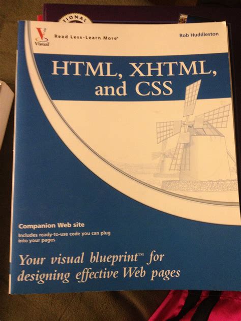 Html Xhtml And Css Your Visual Blueprint For Designing Effective Web