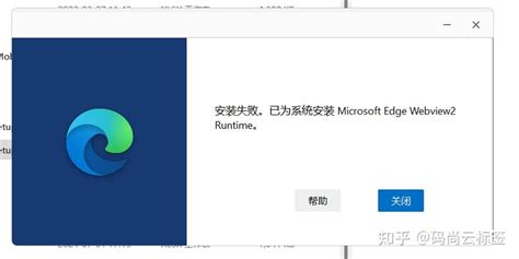 下载安装microsoft Edge Webview2 Runtime 知乎