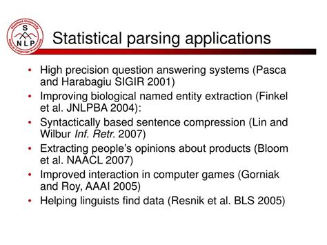 Ppt Seven Lectures On Statistical Parsing Powerpoint Presentation