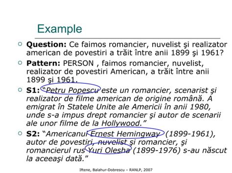 Improving A Question Answering System For Romanian Using Textual