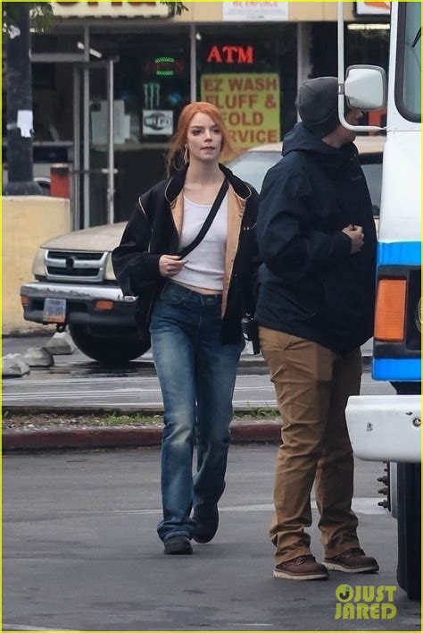 Anya Taylor Joy Sports Red Hair While Filming New Apple Tv Series