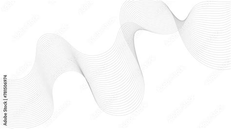 Gray And White Abstract Background With Flowing Particles Digital Future Technology Concept