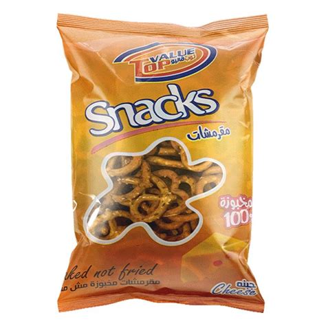 سناكس جبنة توب فاليو 180جم البقالة