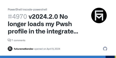 V202420 No Longer Loads My Pwsh Profile In The Integrated Terminal