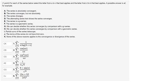 Oneclass 4 Determine Whether Or Not Theseries 1 2 4 10 1 000 Î£ 1