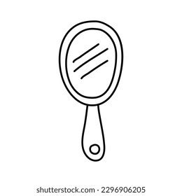 Retro Hand Mirror Drawing New Broken Stock Vector Royalty Free Shutterstock