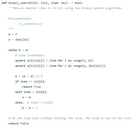 solved def binary search 1st list item any bool