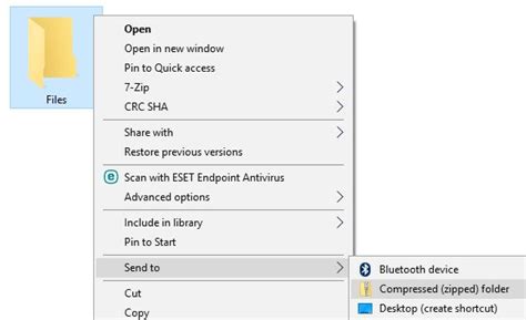 compress folder on macos sierra and windows 10 vrpc