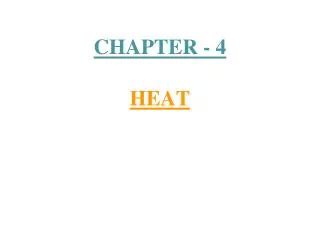 PPT CHAPTER HEAT PowerPoint Presentation Free Download ID