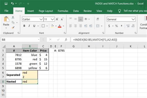 How To Use The INDEX And MATCH Function In Excel