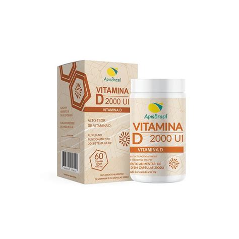 Vitamina D 2000 Ui Apis Brasil