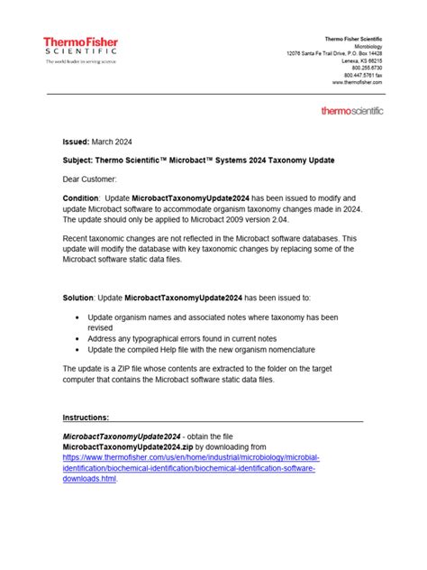 Microbact 2024 Taxonomy Update Pdf
