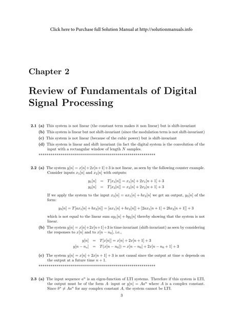 PDF Solution Manual For Theory And Applications Of Digital Speech Processing Lawrence Rabiner