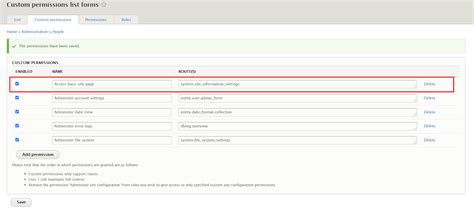 Create Custom Permissions For Existing Paths In Drupal Webwash
