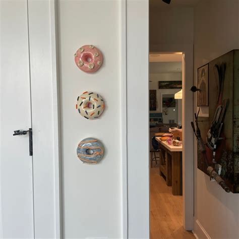 Dot Dot Donuts Set Of Three Etsy