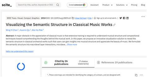 Visualizing The Semantic Structure In Classical Music Works [scite Report]