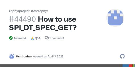 How To Use Spi Dt Spec Get Zephyrproject Rtos Zephyr Discussion Github