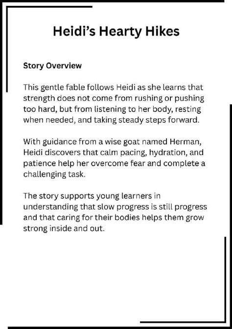 Heidi A Self Regulation And Mindful Pacing Sel Lesson By Evelynn Singh