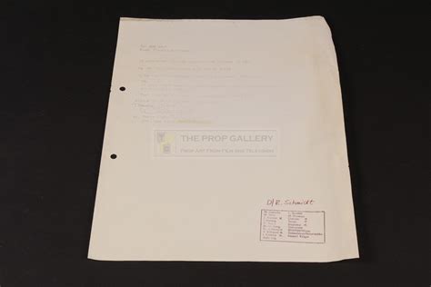 The Prop Gallery Annotated Working German Dubbing Script