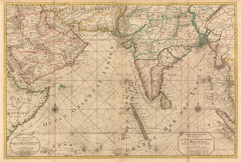 Pierre Mortier Chart Of The Indian Ocean 1690 C The Map House