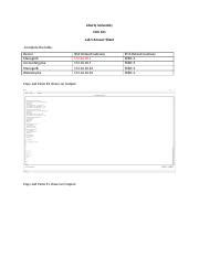 Lab Answer Sheet Docx Liberty University CSIS Lab Answer Sheet Complete The Table