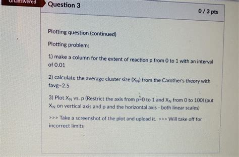 Solved Plotting Question Continued Plotting Problem Chegg Com
