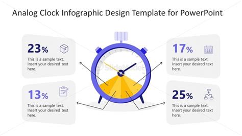 Template Slide For Analog Clock Infographic Design SlideModel