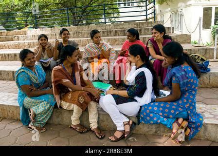 Years Old Indian College Girls In The College Premises At Coimbatore Tamil Nadu South India