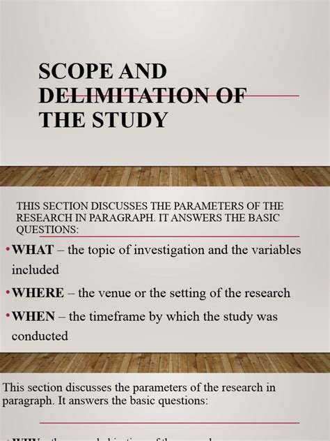 Scope Delimitation Sop Conceptual Framework Download Free Pdf Theory Concept