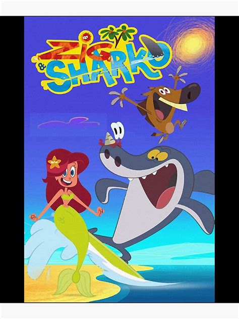 Interesting Zig And Sharko Games Design Poster For Sale By