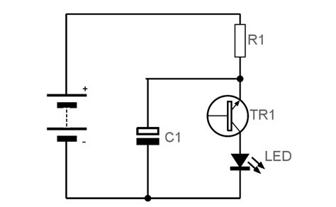 One Transistor Relaxation Oscillator Circuit Electronics Notes